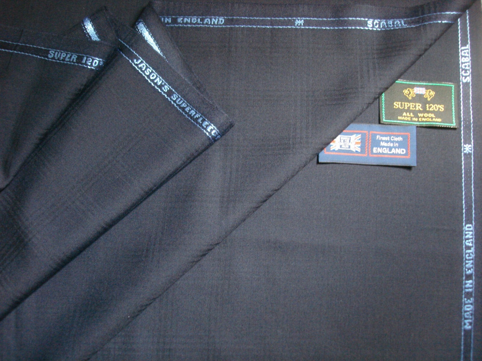 Scabal 100% SUPER 120's “Vintage” SUITING WOOL FABRIC MADE IN ENGLAND – 2.74 m | eBay