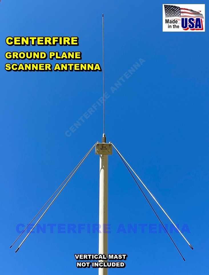 VHF/UHF Scanner Radio Antenna, 150/450 MHz. Made in the USA with ...