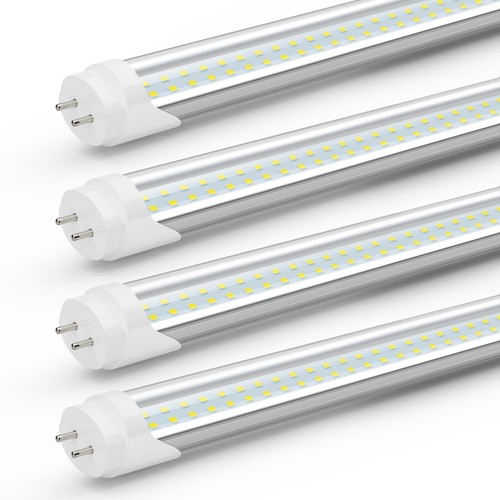 T8 Led Bulbs 4 Foot 24w 3120 Lumen 6500k Cool White Type A+b 4ft Tube ...