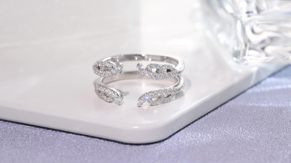 925 Silver Open Ring Wrap Guard Stackable Ring Enhancers for Engagement ...
