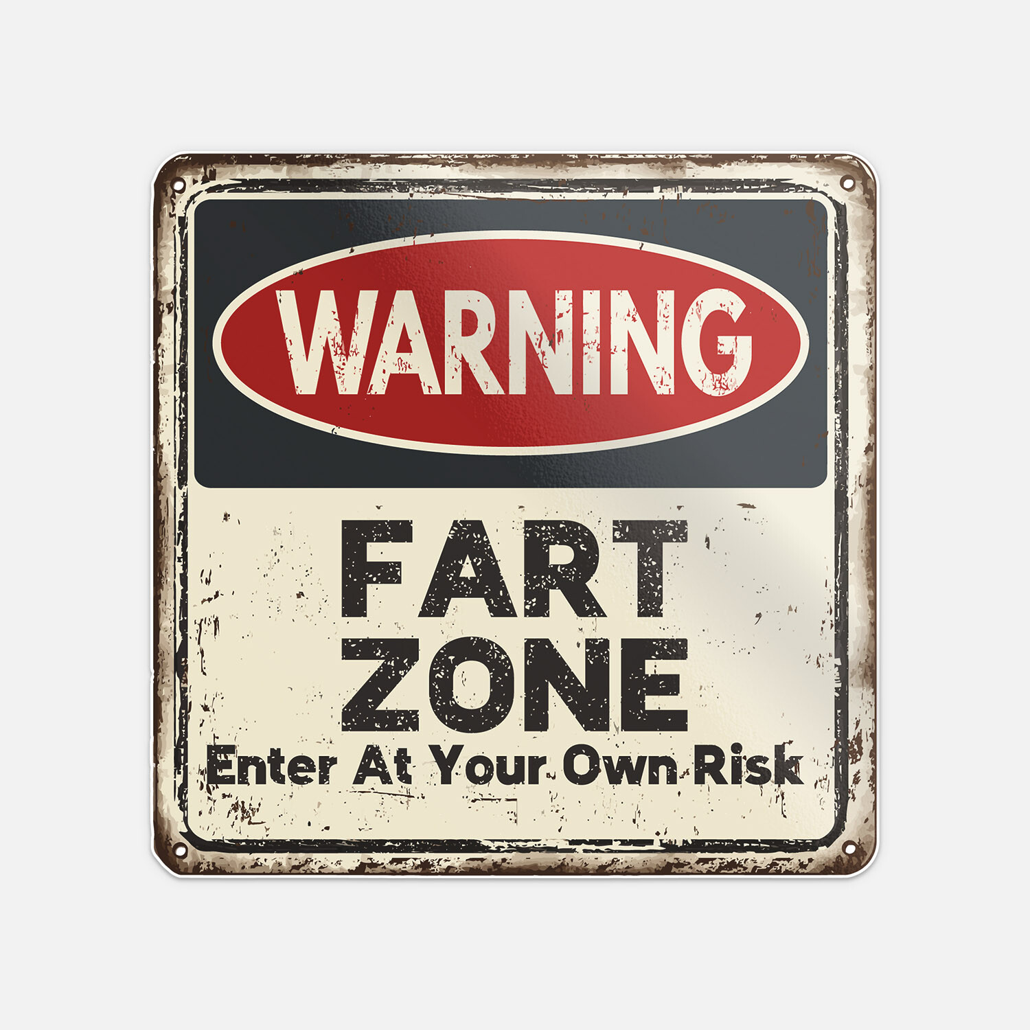Warning Fart Zone Enter At Your Risk Car Bumper Vinyl Sticker Decal | eBay