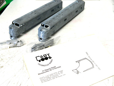 HO,Lot of 2 Cary E-7 A unit shells + parts, Vgood,Vintage, NOB, As desc ...