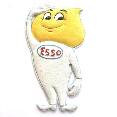 Esso Man Boy - Mr Drip Cast Iron Sign 28cm - Petrol Oil Man Cave - 28cm ...