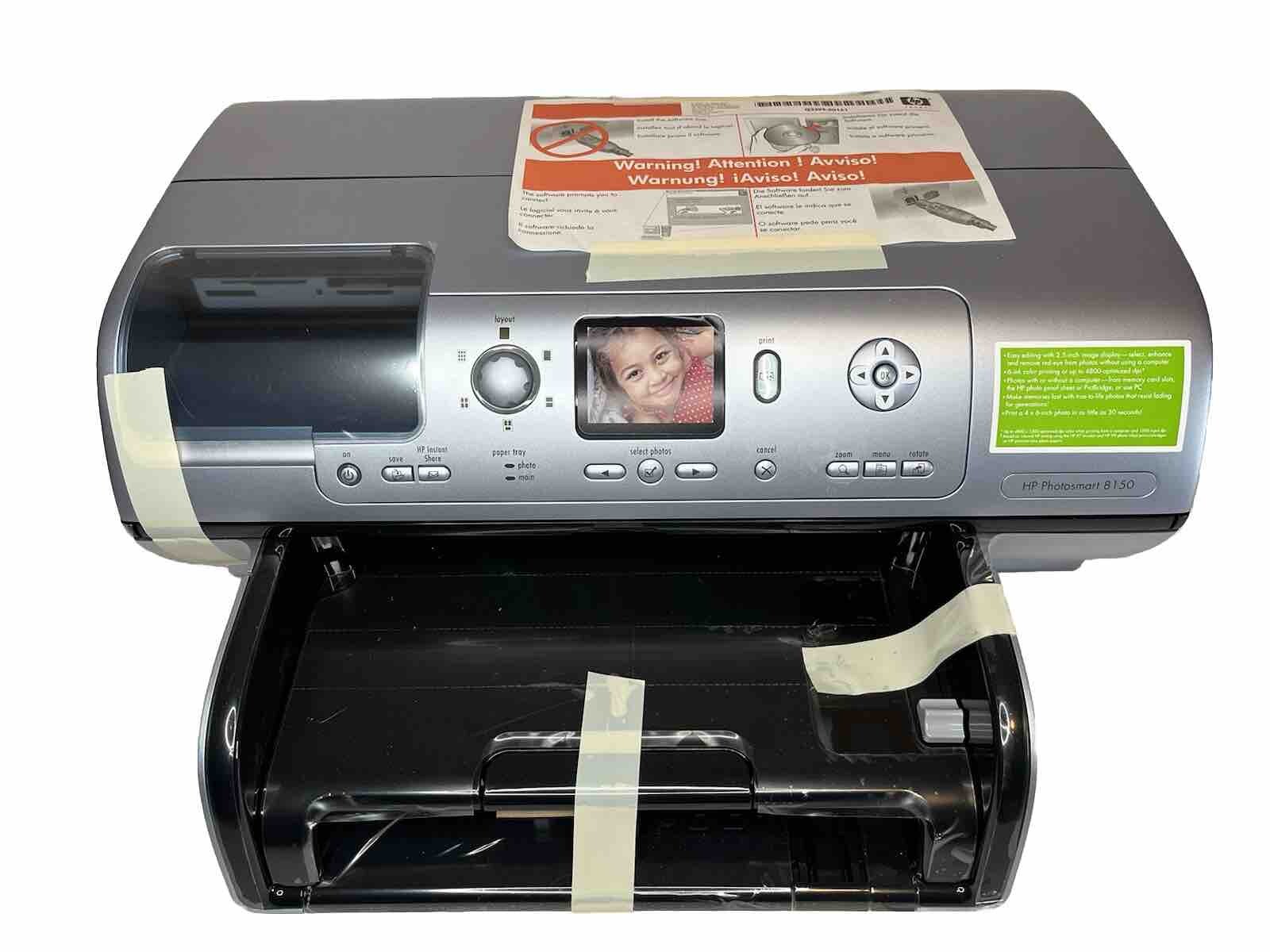 HP Photosmart 8150 Digital Photo Inkjet Printer with Ink, Power And USB ...