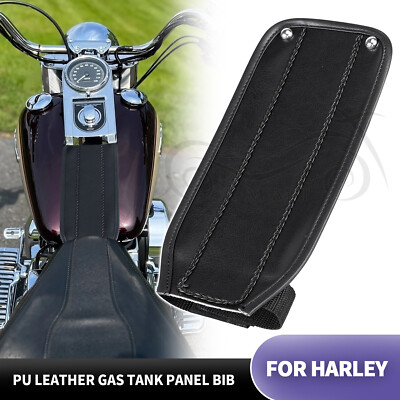 Black Gas Tank Panel Bib For Harley Electra Wide Glide FLH FXWG Fat Boy ...