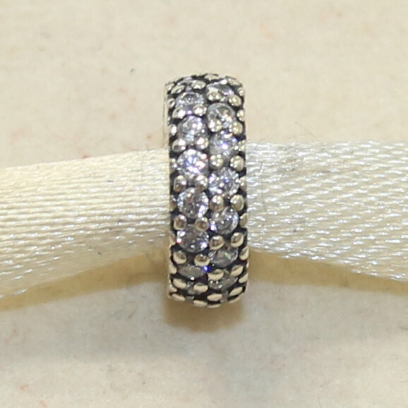 PANDORA Clear Sparkle Spacer Charm - 791359CZ for sale online | eBay