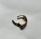 X-shape BOHO 22kt gold nose ring pin HOOP India 18 gauge CRYSTALS-USA ...