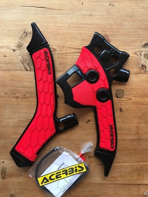 HONDA CRF 250 L CRF 250 M 2013-2020 ACERBIS RED / BLACK FRAME GUARDS ...