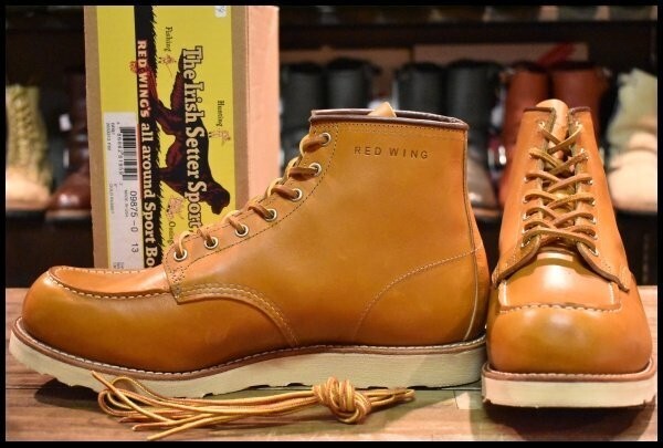 Red Wing 9875 Irish Setter 13E Gold Russet Moc Toe w/ Box Extra Laces Excellent | eBay
