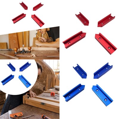 4 Pieces T Track Intersection Kit Woodworking and Clamps T Slot Miter ...