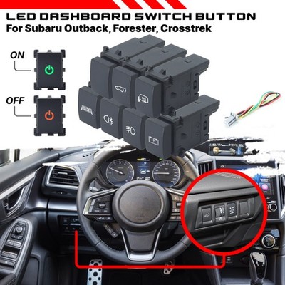 LED Blank Light Bar Dashboard Control Switch Button For Subaru Impreza ...