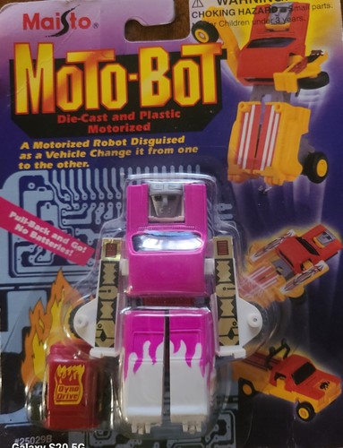 New 1994 Maisto Moto Bot Action Figure Robot Motorized Truck Pink ...
