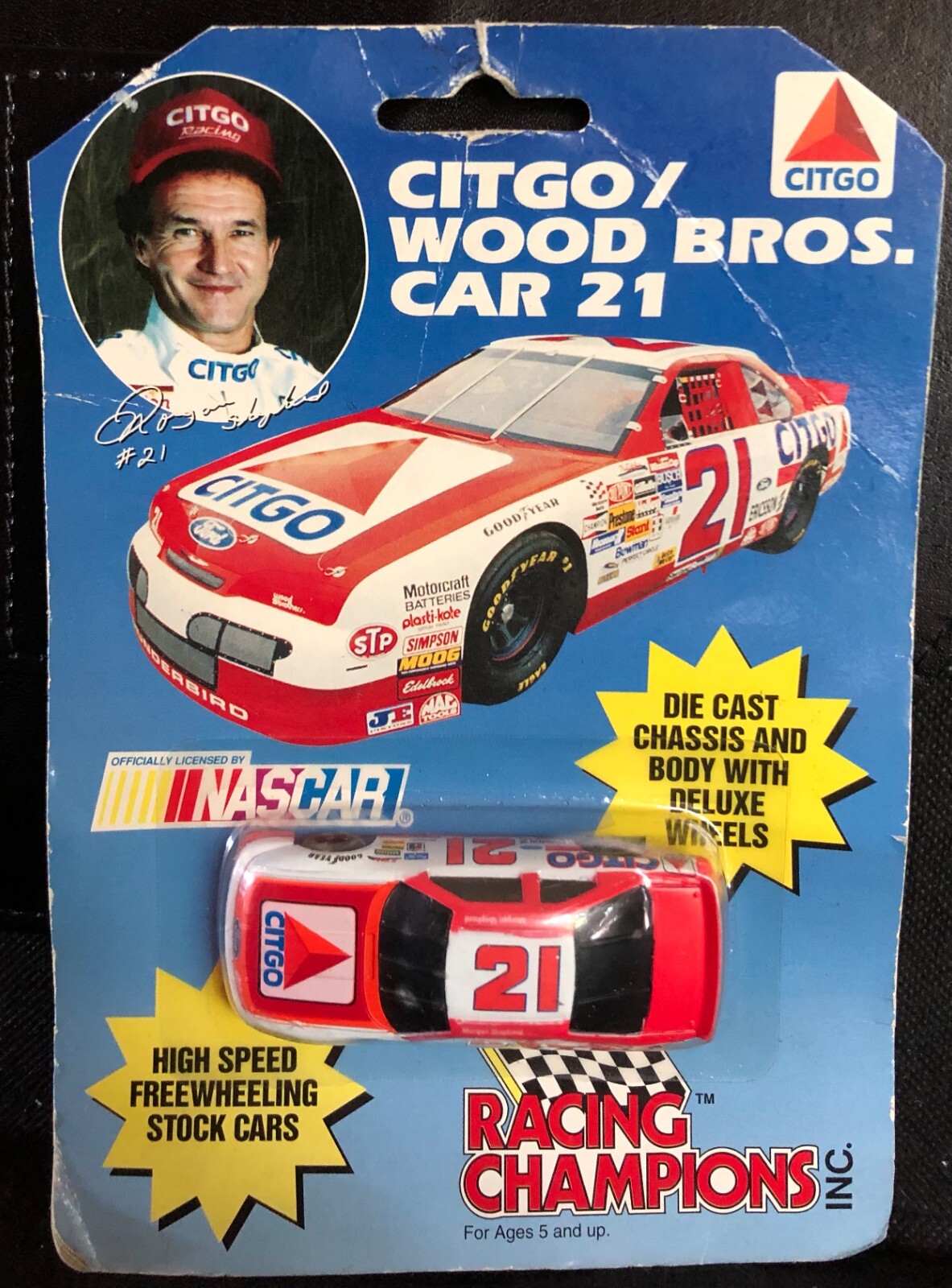 RACING CAMPIONS CITGO/WOOD BROS. FORD THUNDERBIRD CAR 21 ~ MORGAN ...