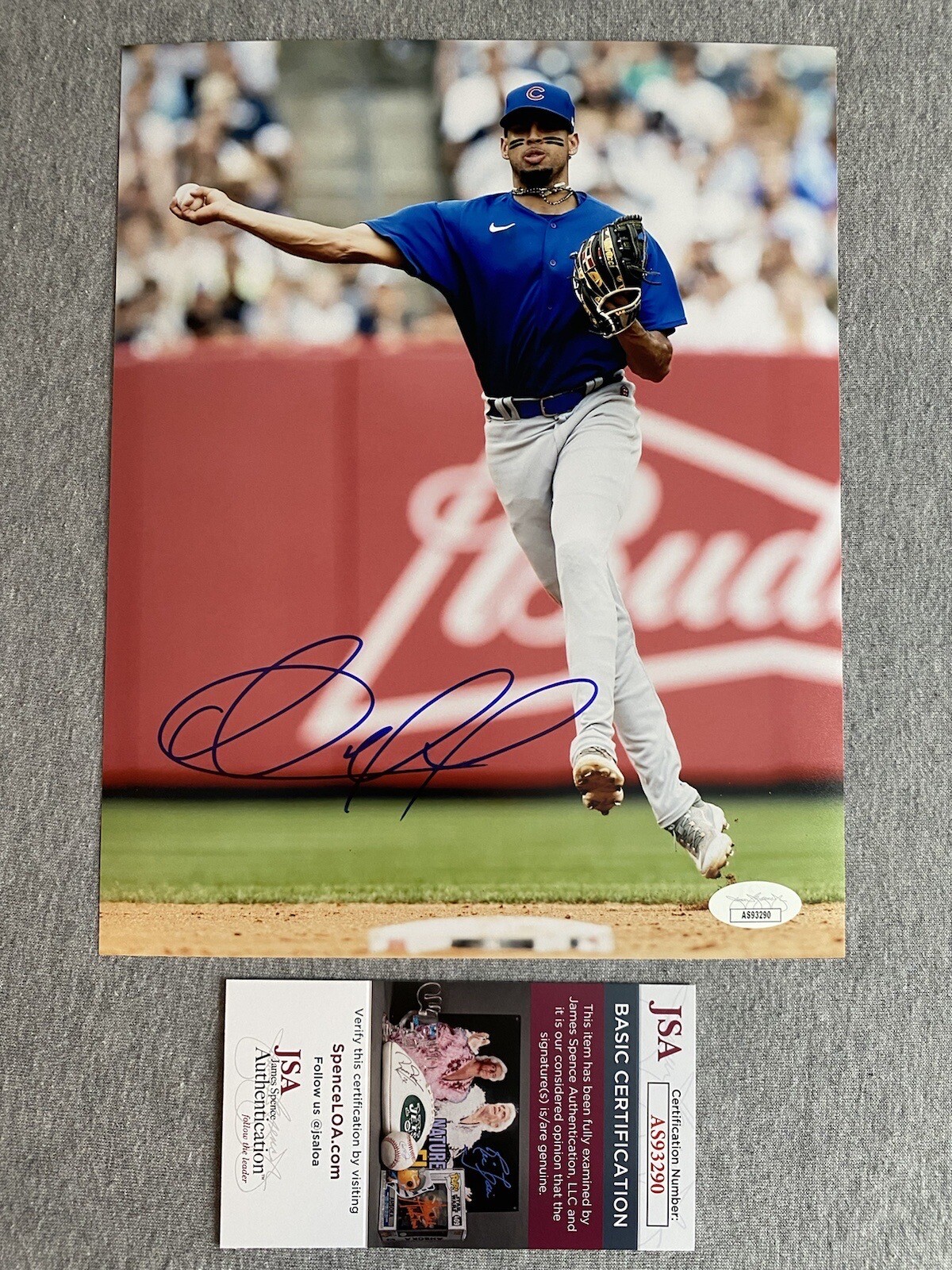 CHICAGO CUBS- CHRISTOPHER MOREL AUTOGRAPH 8x10 ACTION PHOTO JSA AS93290 ...
