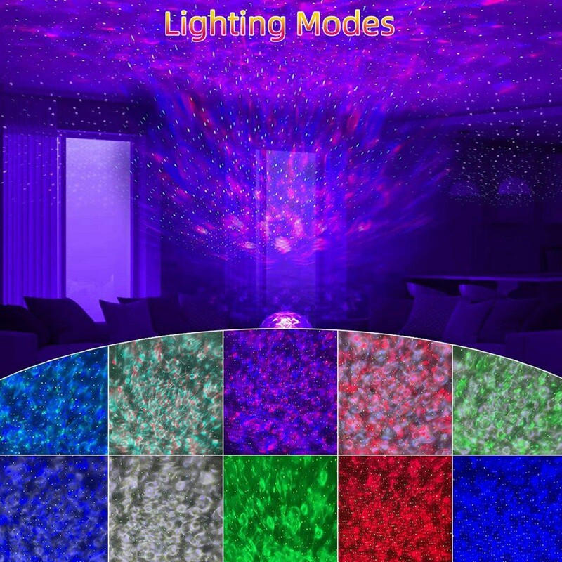 LED Star Projector Night Light Projector, WiFi Galaxy Projector Light ...