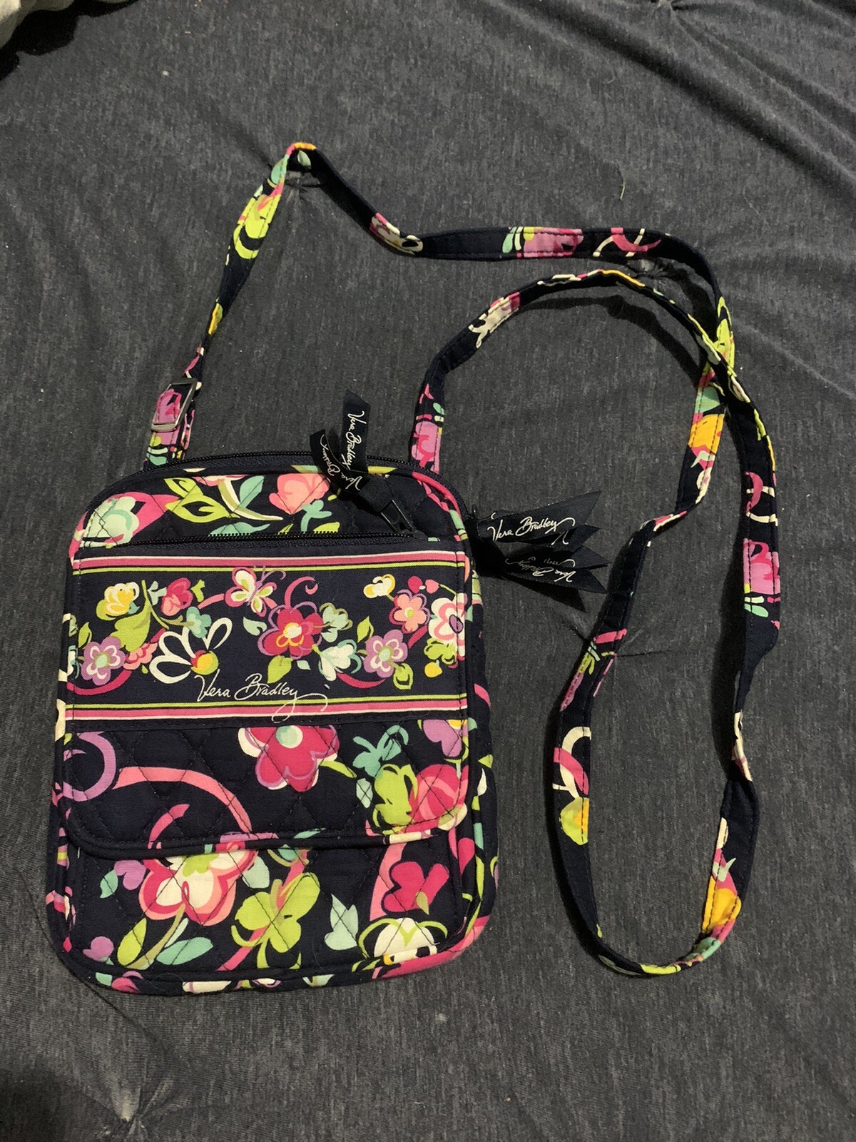 Vera Bradley Mini Hipster Crossbody Ribbons Brand New | eBay