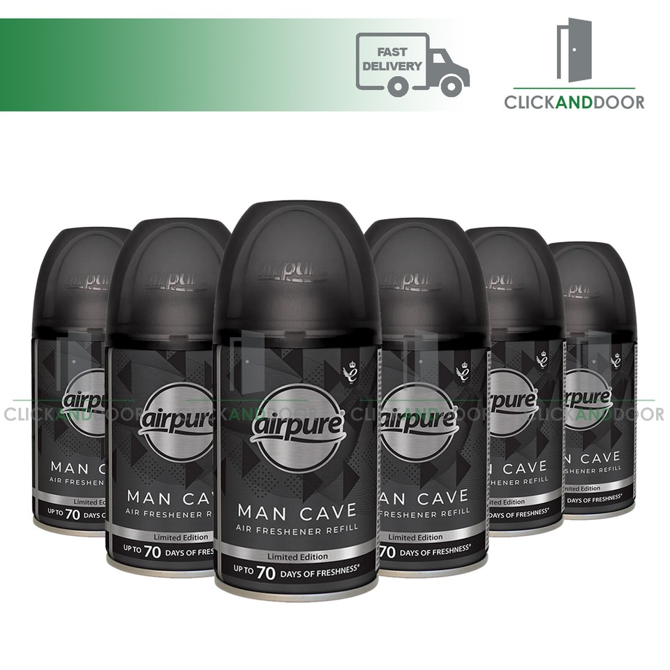 6 X AIRPURE AUTOMATIC SPRAY REFILLS 250ML AIR FRESHNER AIRPURE SELECT ...
