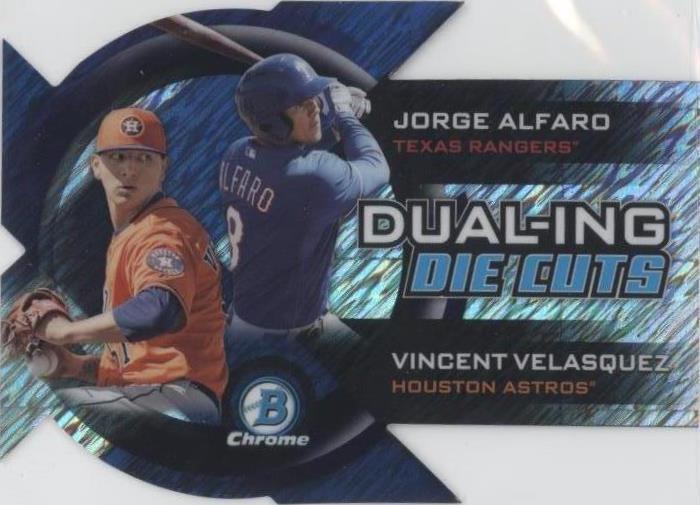 2014 Bowman Chrome - Dual-Ing Die Cuts Jorge Alfaro, Vince Velasquez # ...