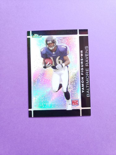2007 Finest Black Refractors Ravens Football Card #132 Yamon Figurs /99 ...
