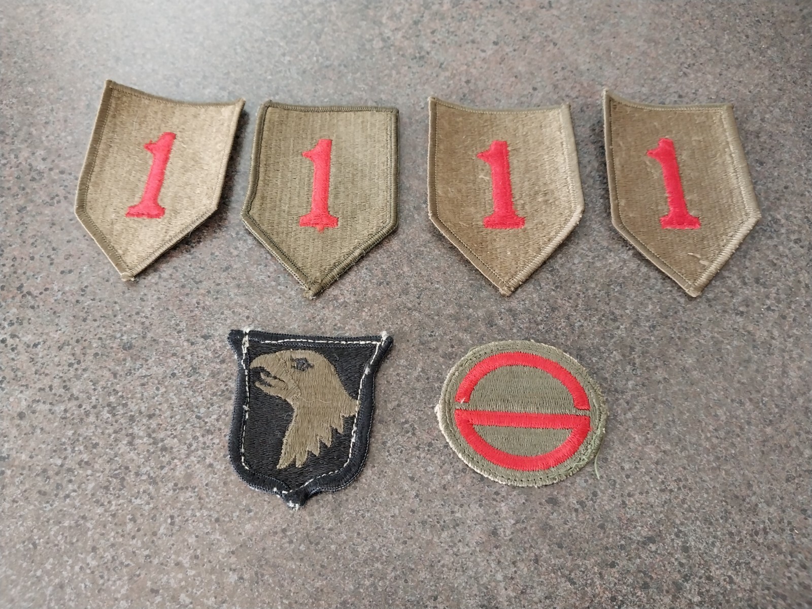 *LOT* Of 6 Army 1st Infantry , 85th , 101st Division Airborne Patches ...