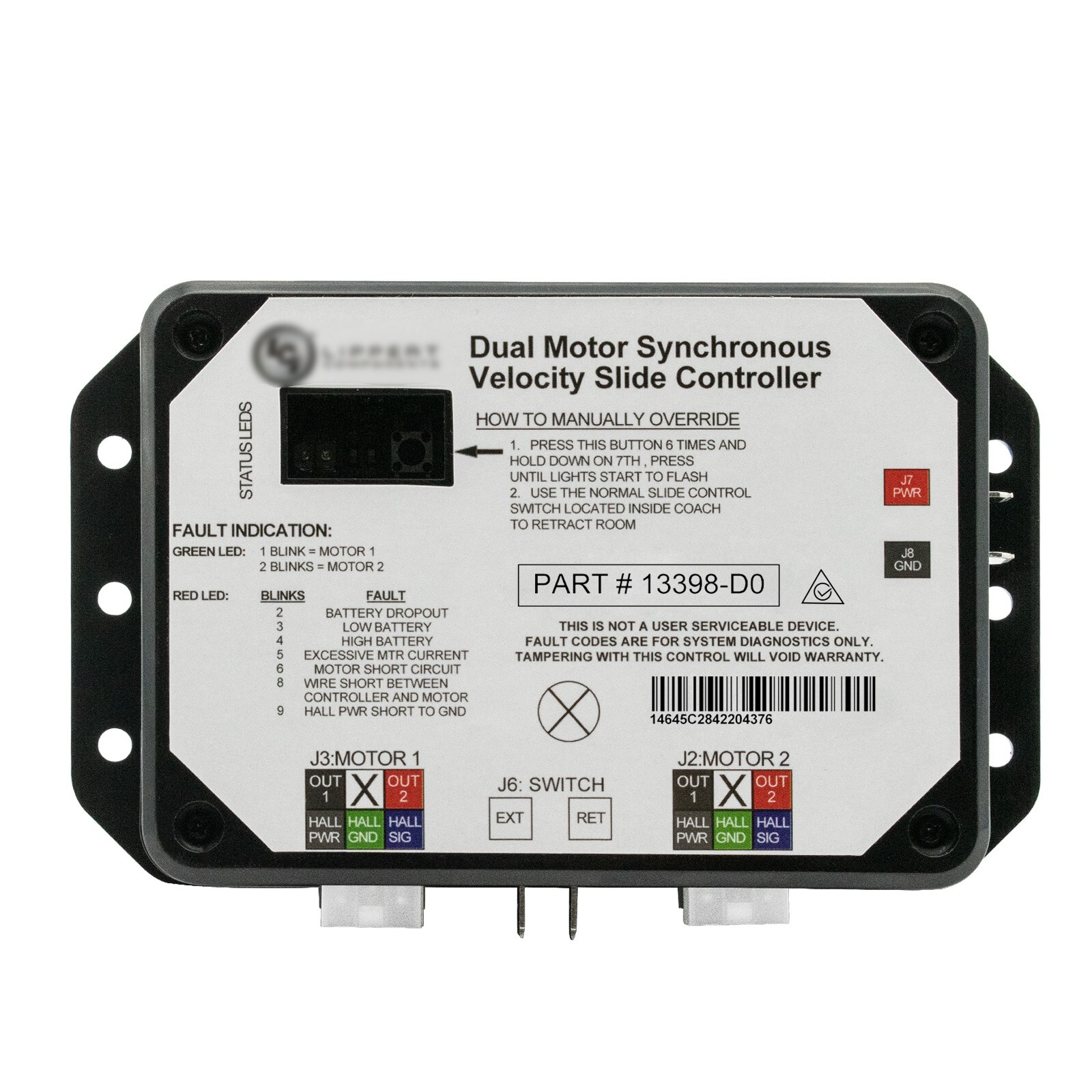 13398-D0 Assembly for 3398-C2 Dual Motor Synchronous Velocity Slide ...