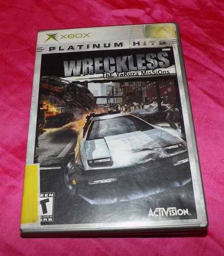 🎮 MICROSOFT ORIGINAL XBOX WRECKLESS THE YAKUZA MISSIONS PLATINUM HITS ...