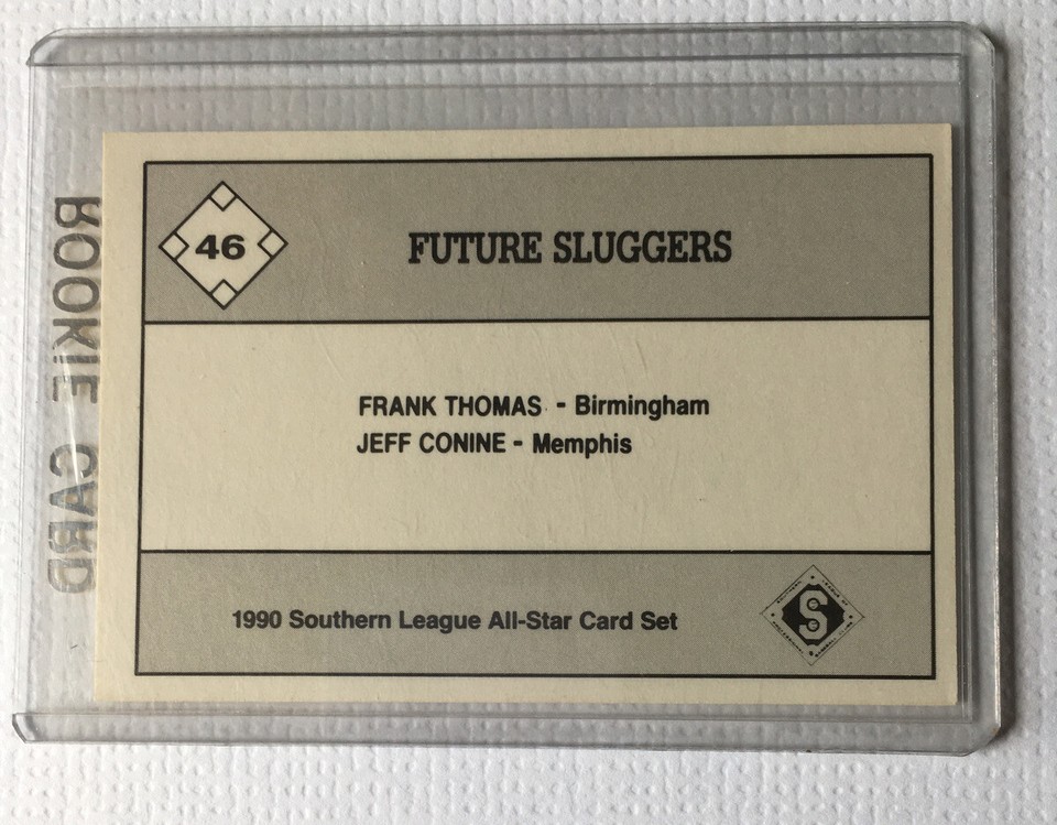 1990 Southern Lea. Frank Thomas ROOKIE #46 Future Sluggers/Jeff Conine ...