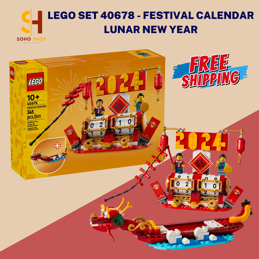 LEGO 40678 Festival Calendar - LUNAR NEW YEAR - YEAR OF THE DRAGON ...