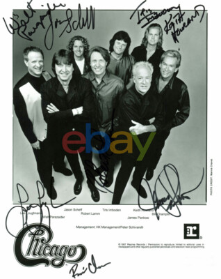 Chicago Band Signed 8x10 Autographed Photo Reprint | eBay