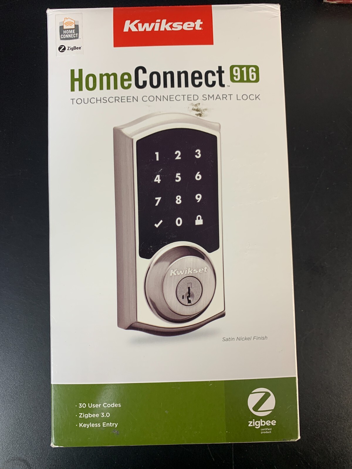 Kwikset Home Connect 916 SmartCode Touchscreen Smart Lock Deadbolt ...