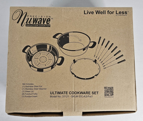 Nuwave Precision Induction Ultimate Stainless Cookware Set 31120 ...