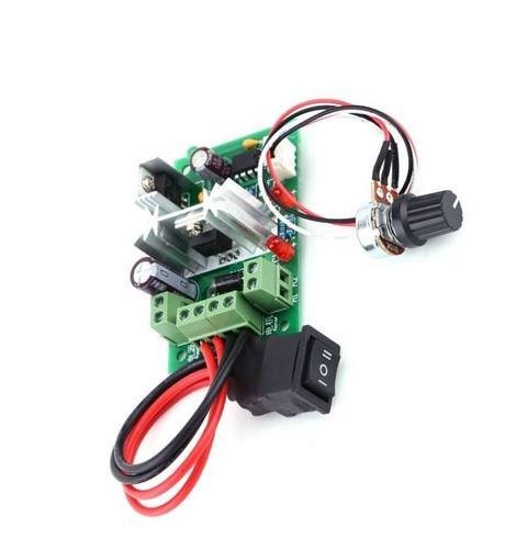 PWM Max 200W 6V 12V 24V Reversing Switch Adjustable DC Motor Speed ...