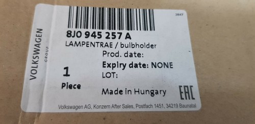 Audi 8J0945257A Tail Light Bulb Holder for sale online | eBay