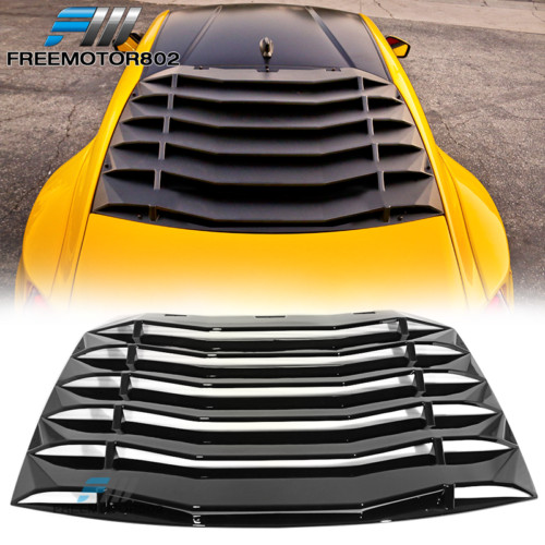 Fit 13-20 Frs Subaru Brz Toyota 86 Gloss Black Rear Sun Window Louvers