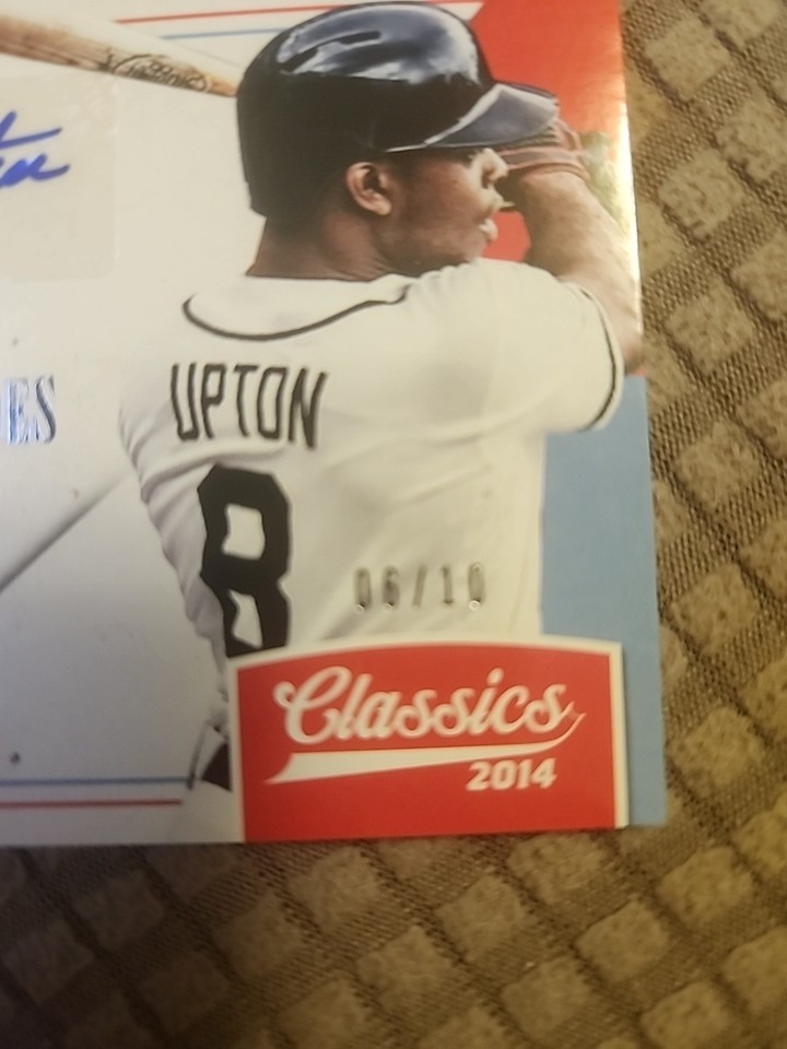 Justin Upton 2014 Panini Classics Patch Auto /10 Braves | eBay