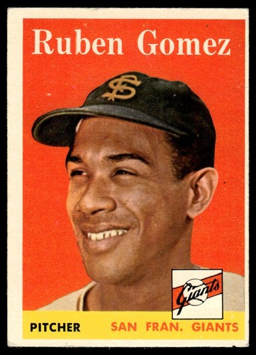 1958 Topps Ruben Gomez San Francisco Giants #335 | eBay