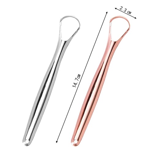 Edelstahl Zungenreiniger Zungenschaber Zungenkratzer Zungenbürste ...