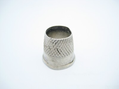 Antique Sterling Silver Open Top Sewing Thimble | eBay