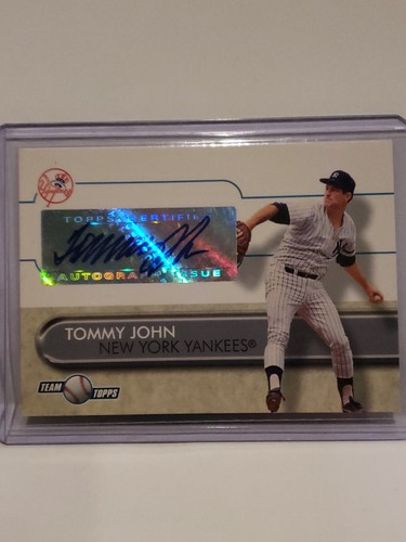 2006 Topps Baseball Team Topps Signatures Tommy John Auto New York ...
