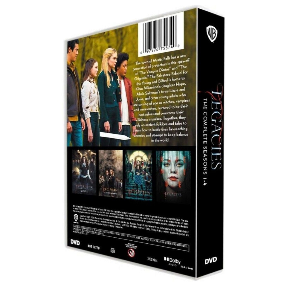 LEGACIES Seasons 1-4 - the Complete Series 1 2 3 4 (DVD 13-Disc Set ...
