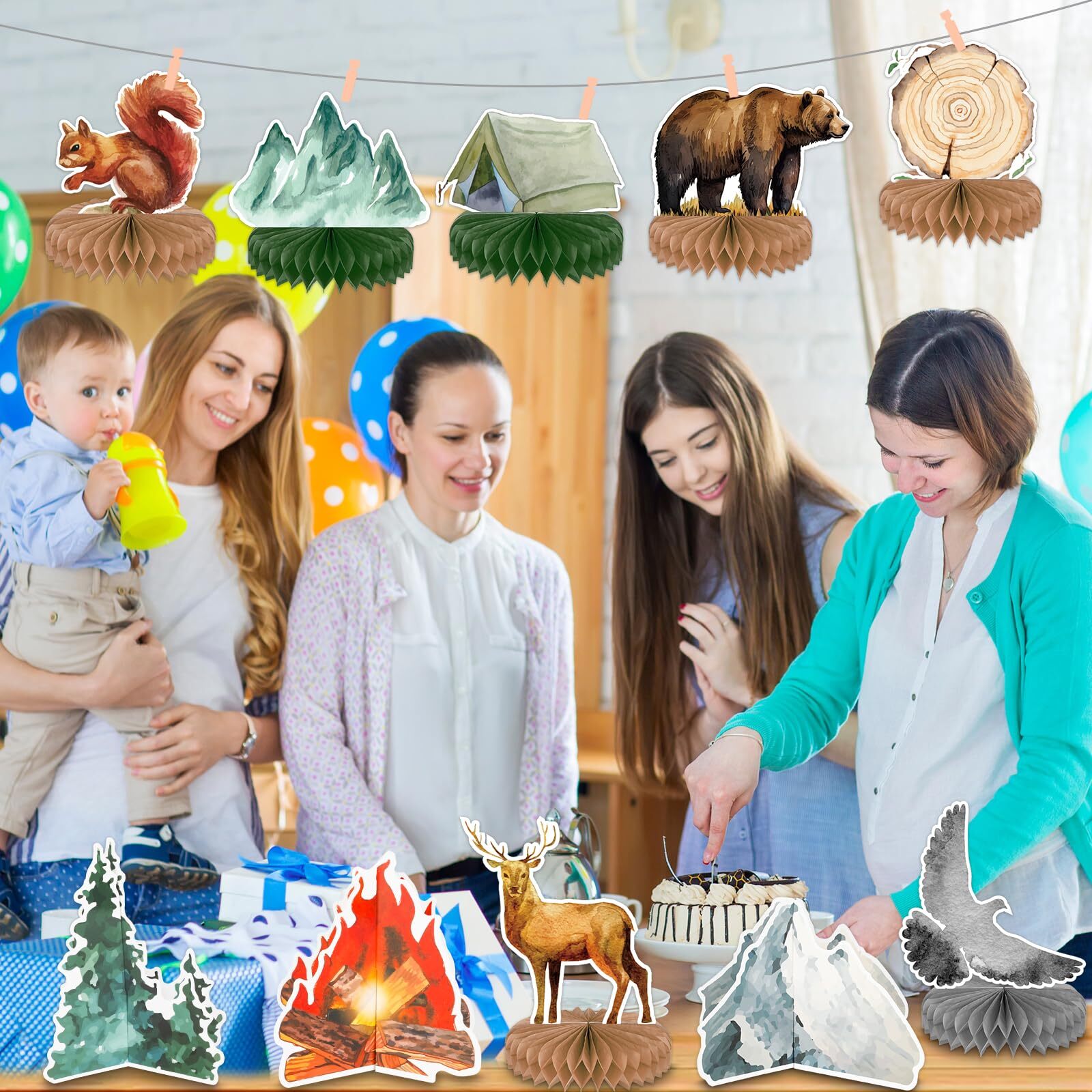 10 PCS Adventure Awaits Party Decorations Adventure Table Toppers Let ...