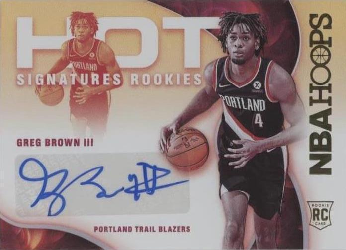 2021-22 Panini NBA Hoops - Hot Signatures Rookies Greg Brown III #HSR ...