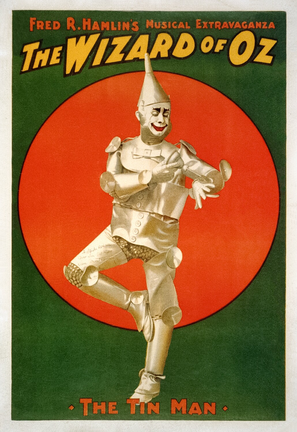 Vintage Wizard of Oz Tin Man Poster Print -Poster Wall Art Print - Free ...