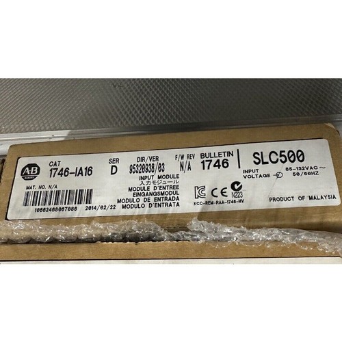 New Factory Sealed AB 1746-IA16 /C Series C SLC 500 Input Module PLC ...