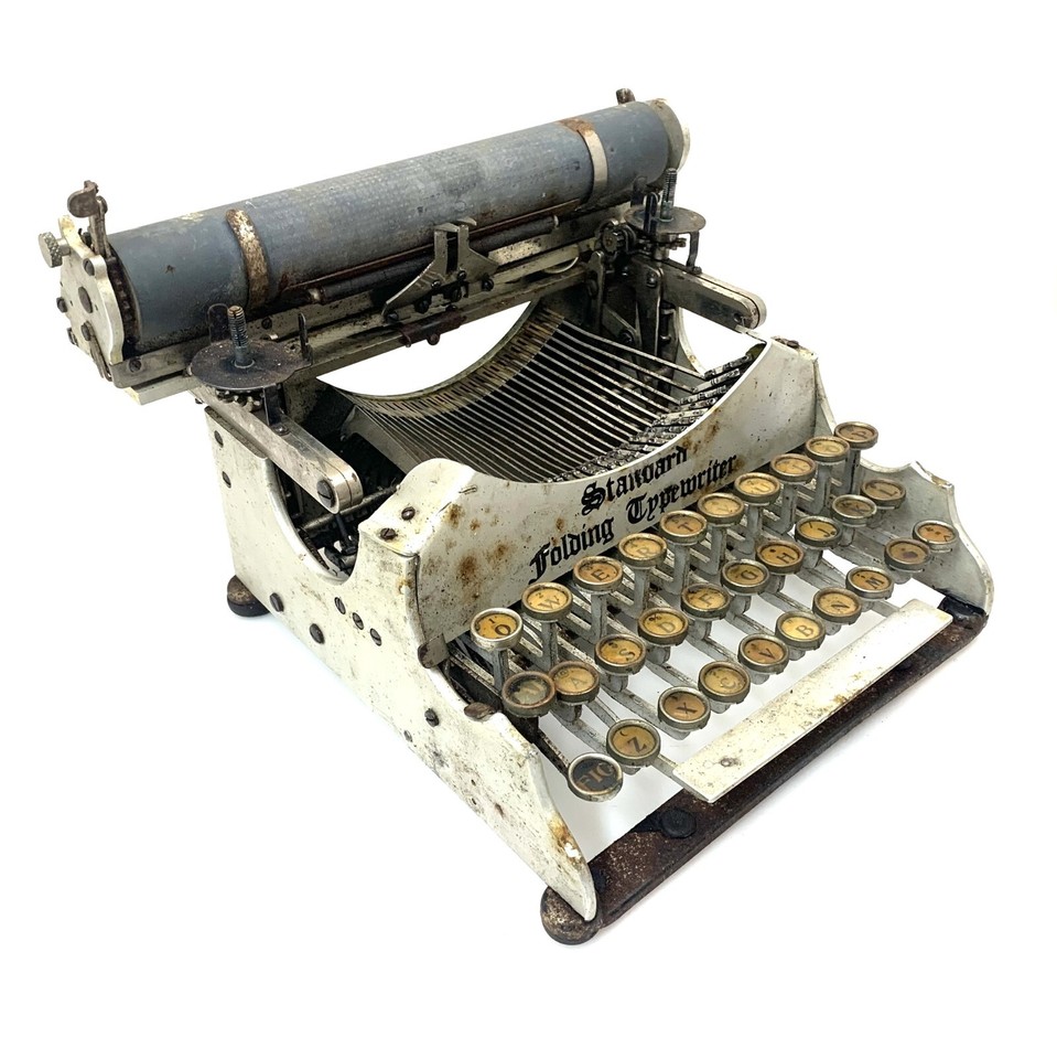 Standard Folding No.2 Typewriter Antique Folding Schreibmaschine Vtg ...