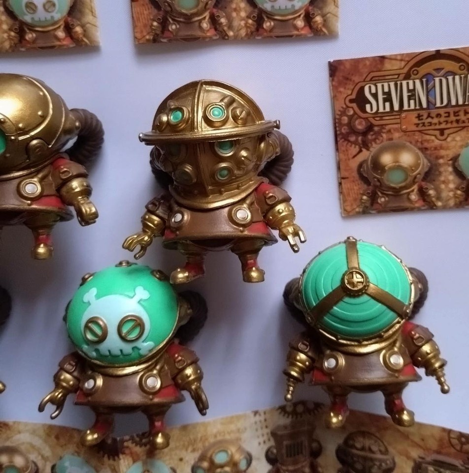 Steampunk Seven Kobito Mascot Figure Comp All 7 Types Gacha | eBay
