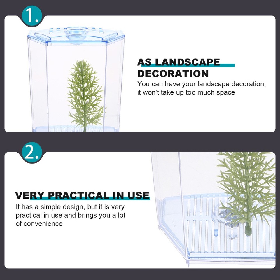 Mini Fish Tank Office Baby Living Room Landscape Small Plastic Tanks ...