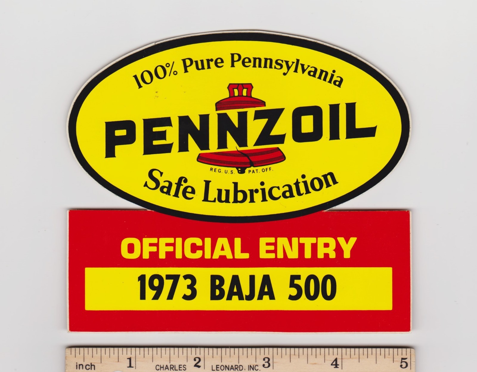 PENNZOIL 1973 BAJA 500 STICKER Husqvarna BSA Triumph Yamaha Honda ...