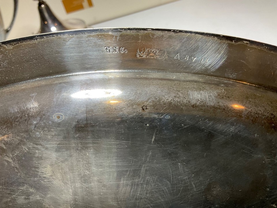 Antique Hartford Sterling Co Silver Plate 4 Piece Tea Service Set | eBay