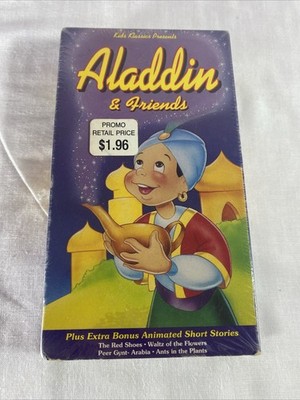 Aladdin & Friends VHS VCR Video Tape Used Movie Cartoon Goodtimes Kids ...